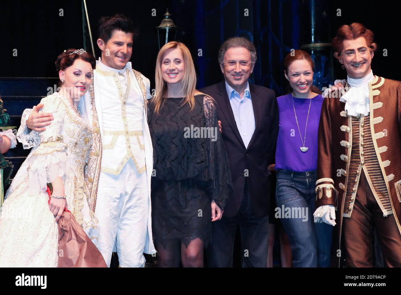 Vincent Niclo, Lara Fabian, Michel Drucker and Natasha St-Pier posing ...