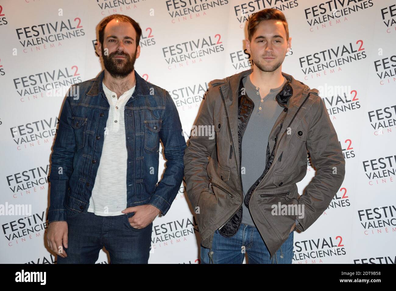 Gregoire Marchal and P.J. Boudousque pose before the screening of ...