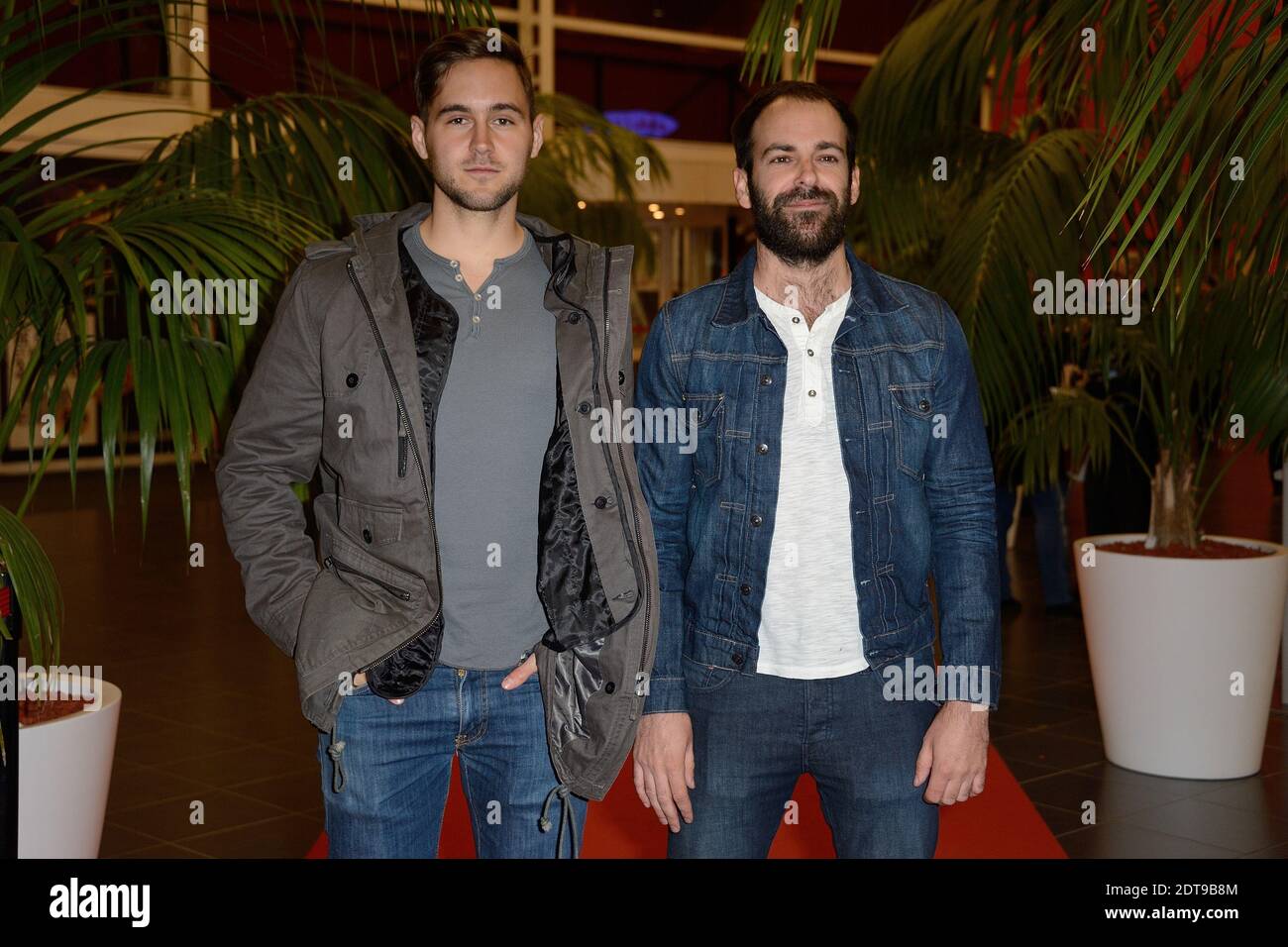 P.J. Boudousque and Gregoire Marchal pose before the screening of ...