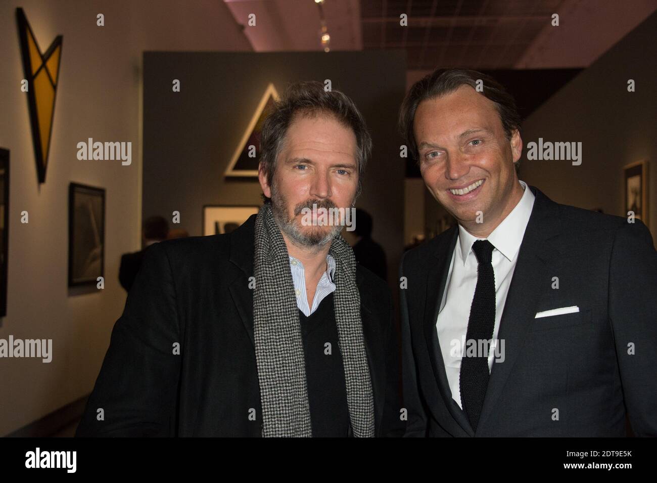 Enki Bilal and Jean-Pierre Aubin attending the private opening ceremony ...