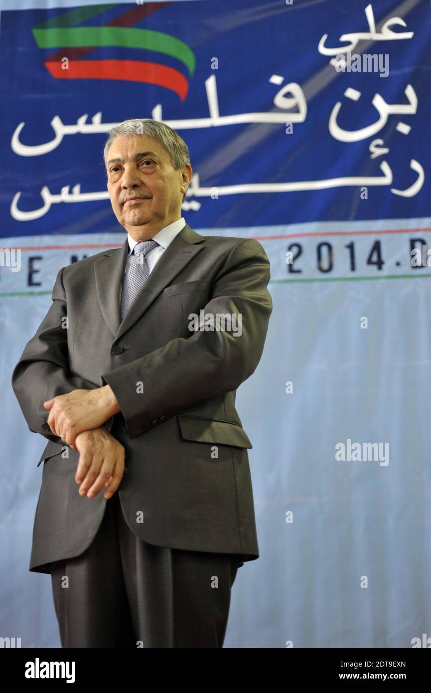 Ali Benflis, former prime minister of Algeria and candidate of the ...