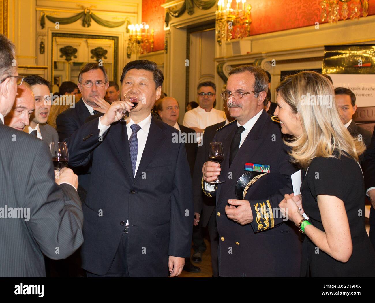 China's President Xi Jinping pays a visit to the Lyon city hall as part ...