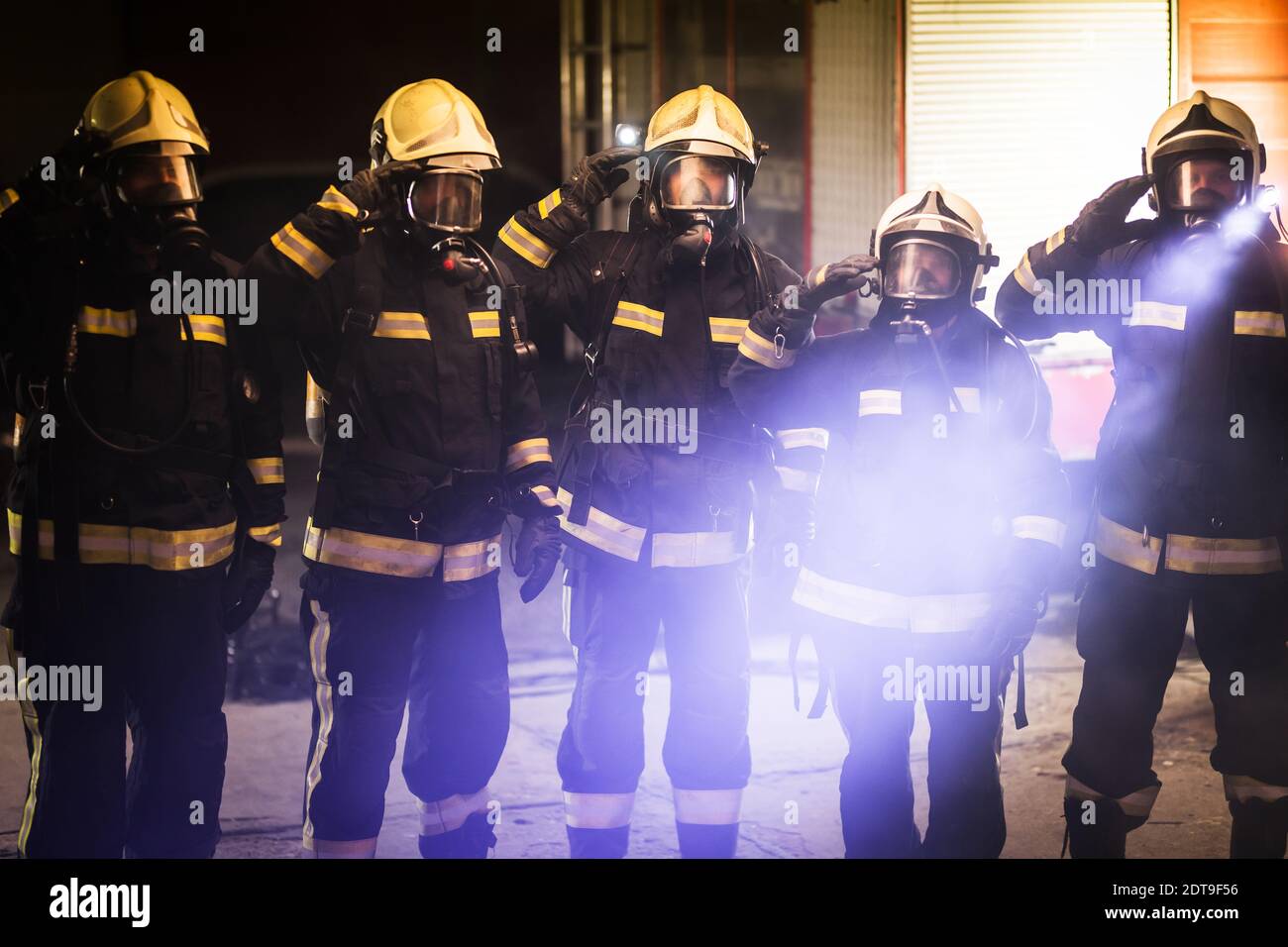 Firefighters protection suit helmet hi-res stock photography and images ...
