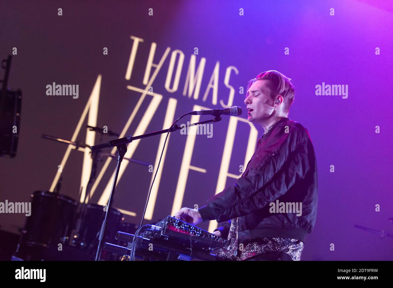 Thomas Azier perfoms in concert in Geneva, Switzerland on Febuary 22 ...