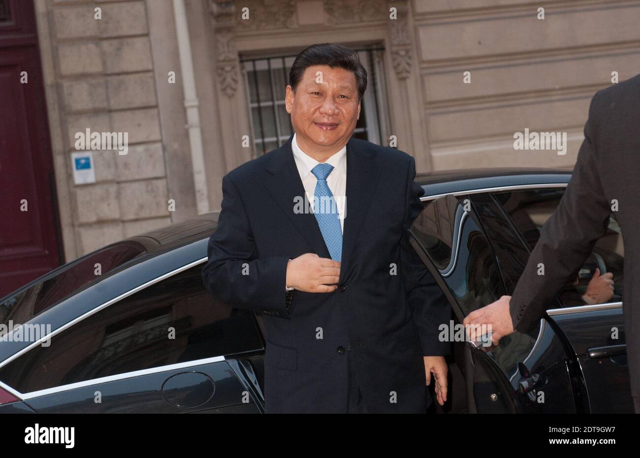 Chinese President Xi Jinping arrives to the Fondation Charles de Gaulle ...