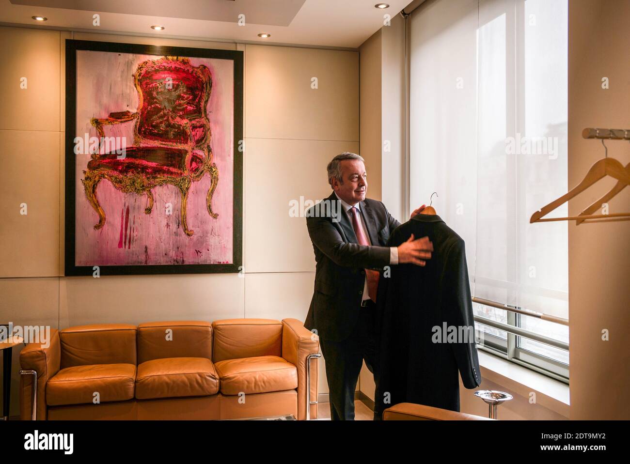 File picture of Veolia CEO Antoine Frerot posing in his office of Veola ...