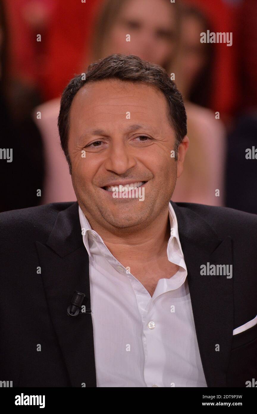 Arthur at the taping of Vivement Dimanche on February 11, 2014 in Paris ...