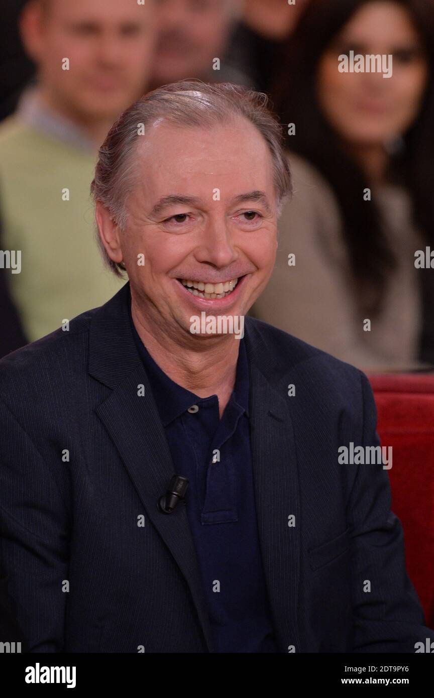 Philippe Chevalier at the taping of Vivement Dimanche in Paris, France ...