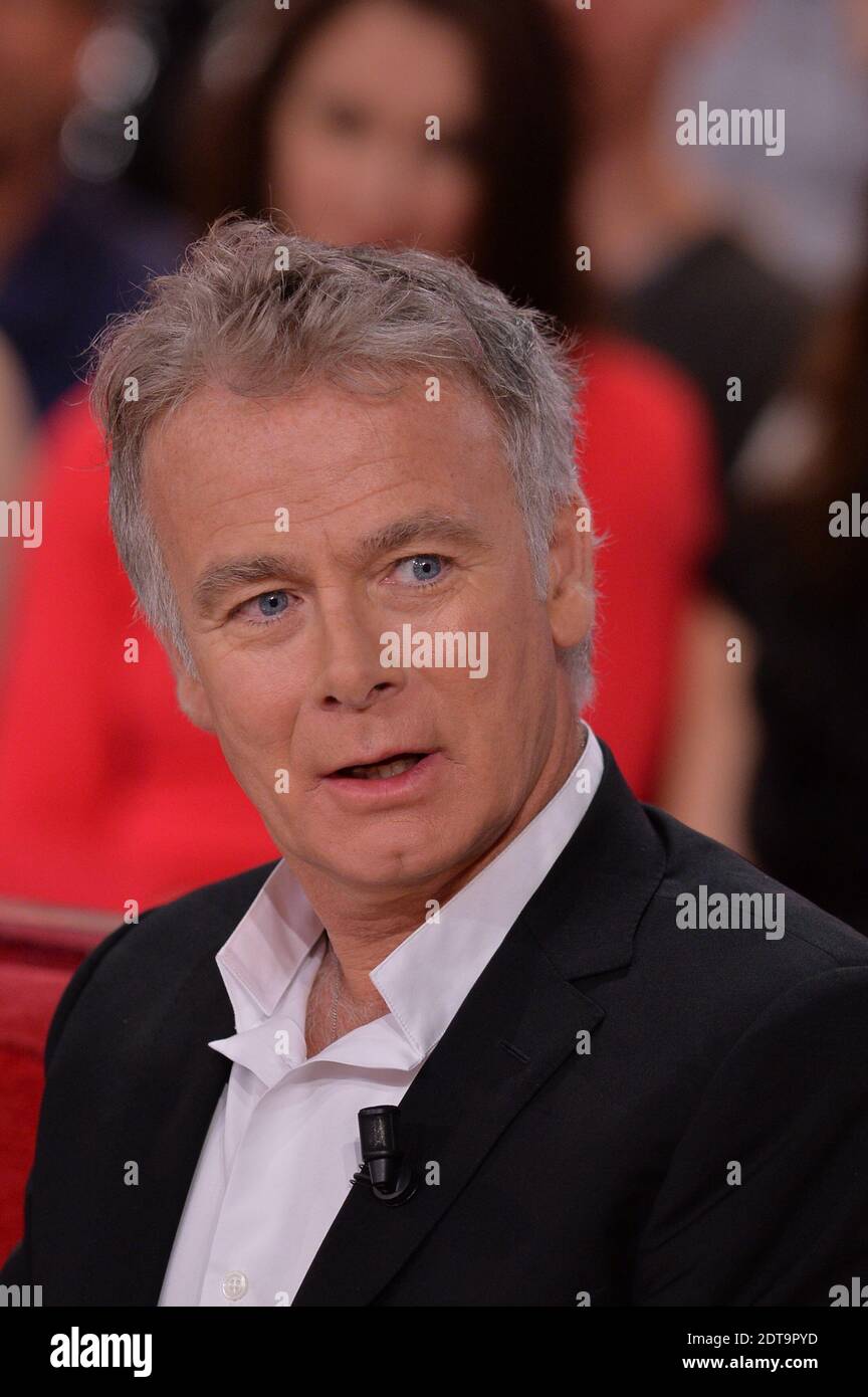 Franck Dubosc at the taping of Vivement Dimanche in Paris, France ...