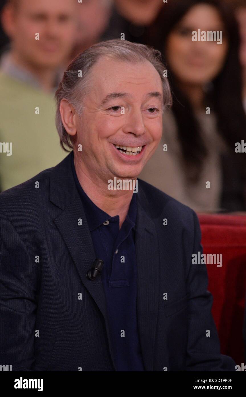 Philippe Chevalier at the taping of Vivement Dimanche in Paris, France ...