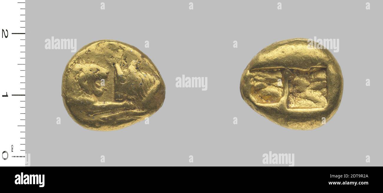 Stater from Lydia, 560–525 B.C., Gold, 10.70 g, 15 mm, Made in Lydia ...