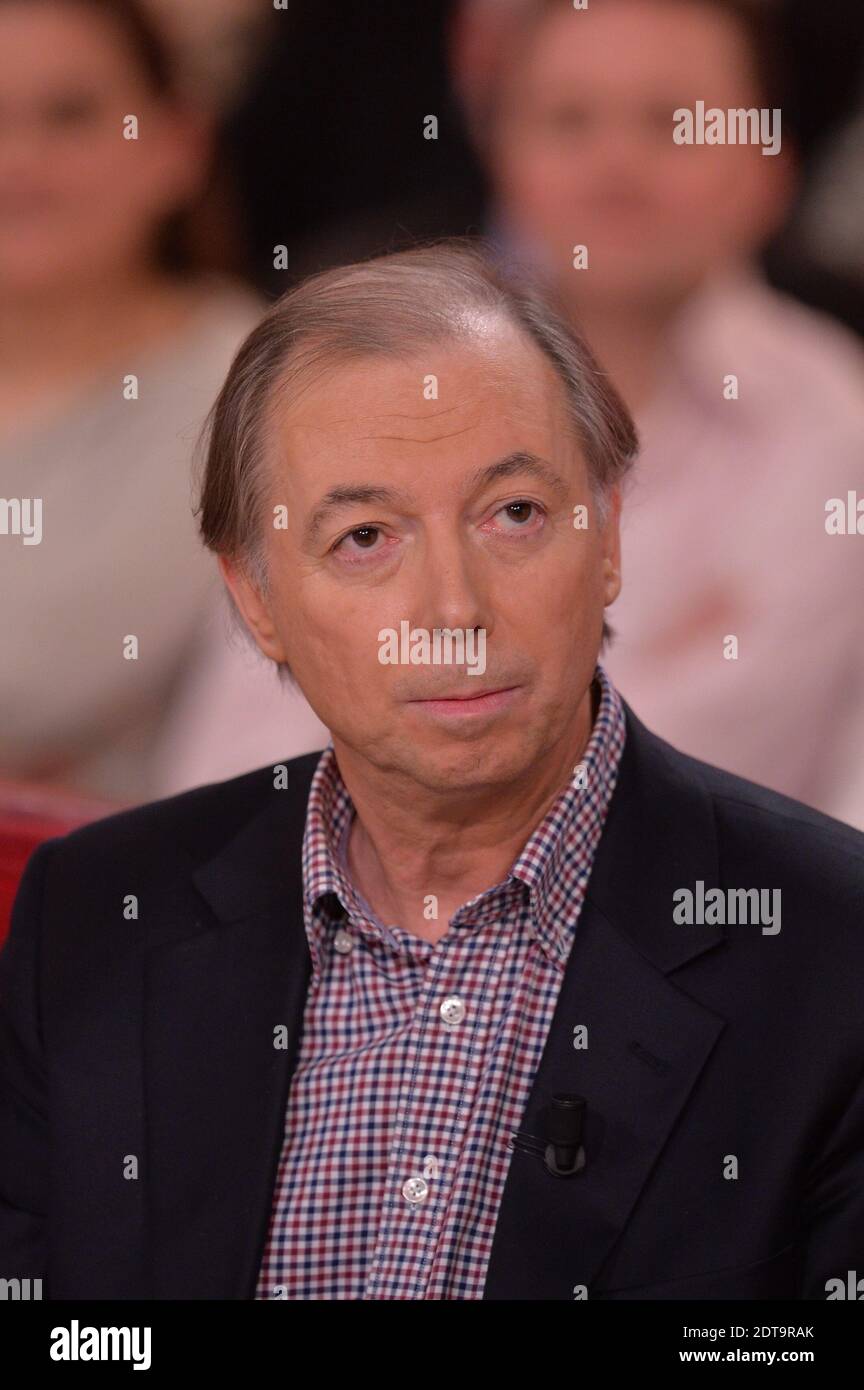 Philippe Chevalier at the taping of Vivement Dimanche on January 22 ...