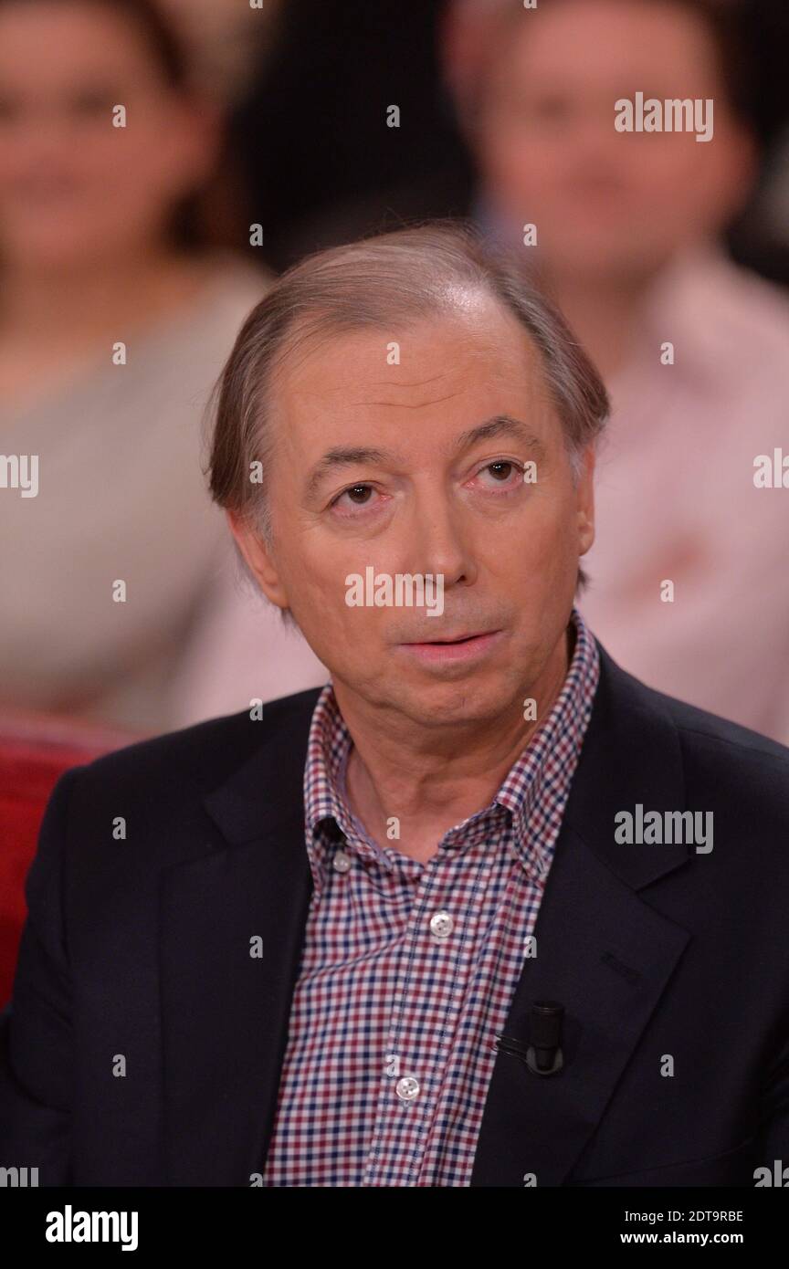 Philippe Chevalier at the taping of Vivement Dimanche on January 22, 2014 in Paris, France ...