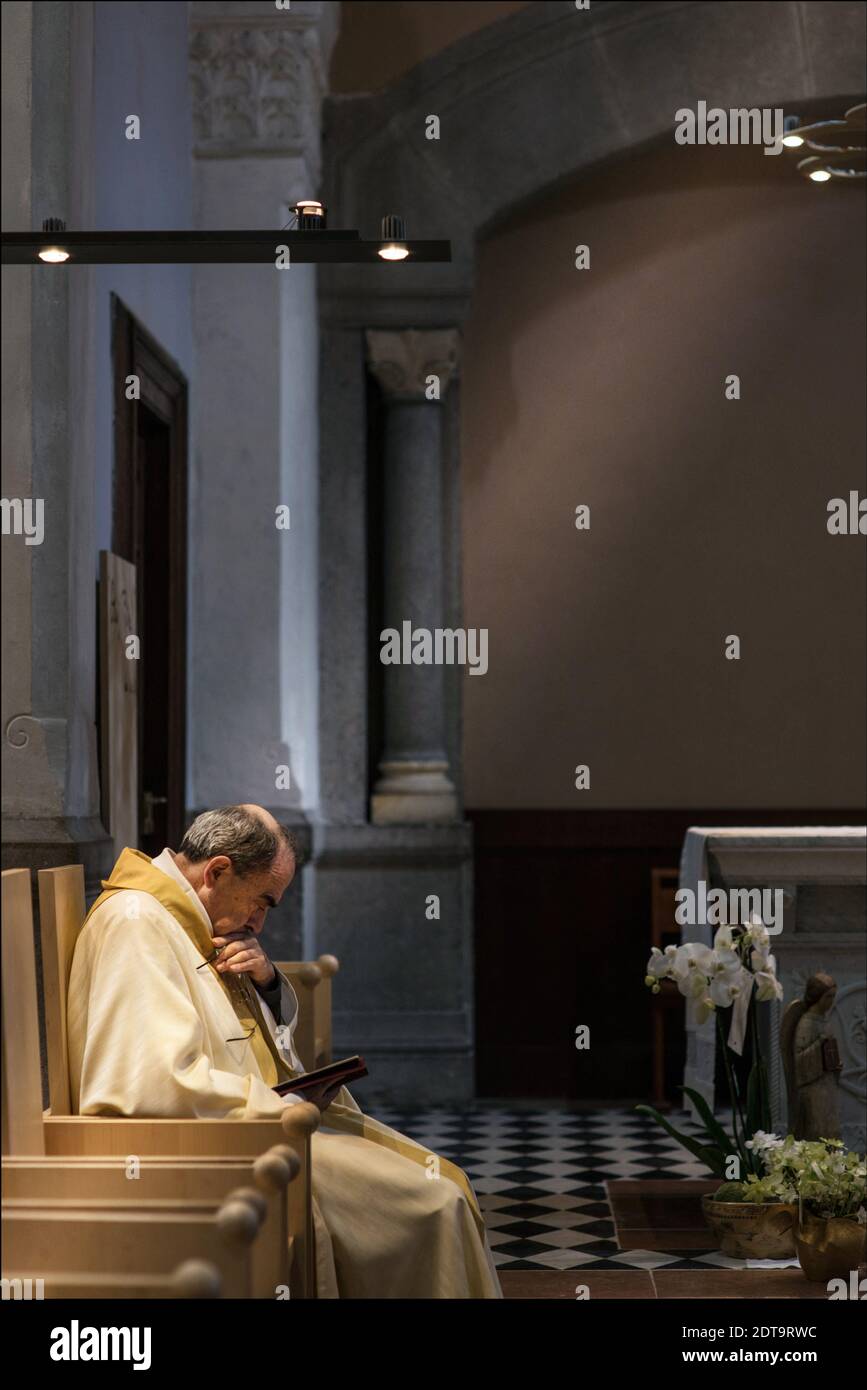 French Roman Catholic prelate Philippe Barbarin on January 20, 2014 in ...