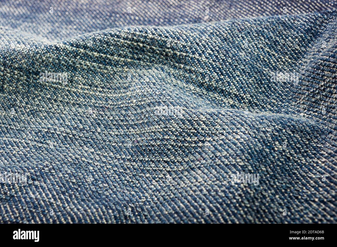 clothing items blue washed faded jeans cotton fabric texture with seams ...