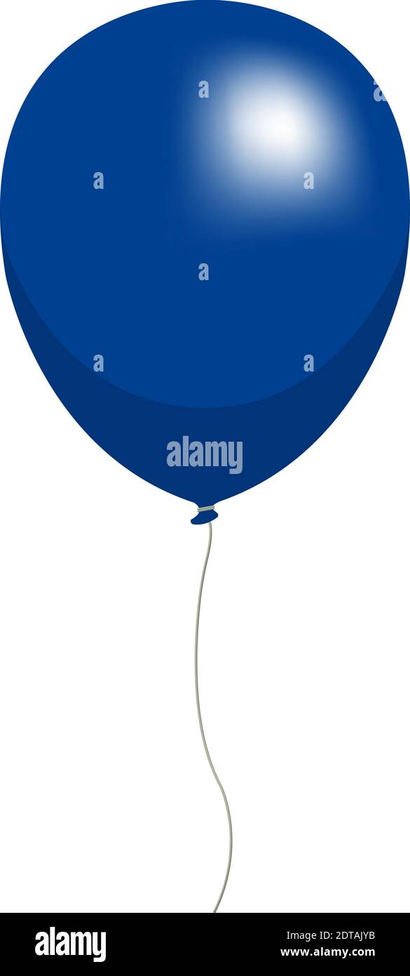 Colorful helium balloon vector illustration ( blue Stock Vector Image ...