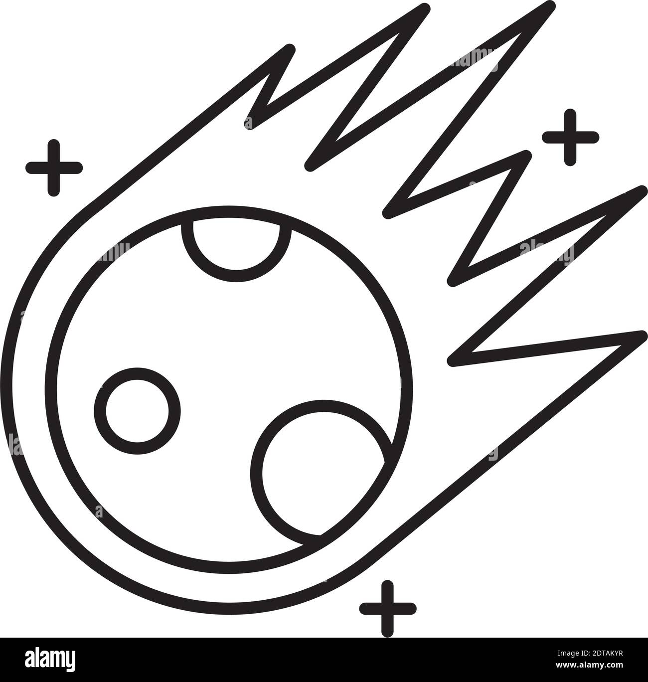 meteorite flying line style icon Stock Vector Image & Art - Alamy