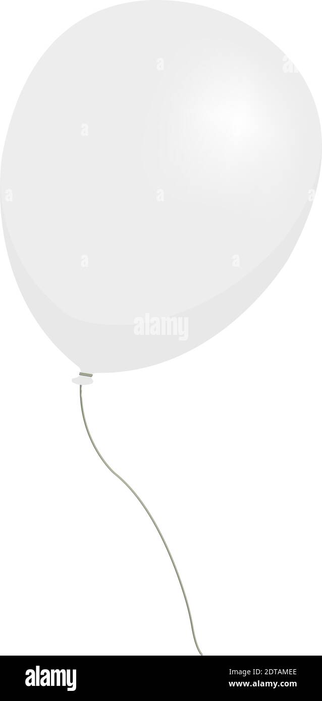 Colorful helium balloon vector illustration ( white Stock Vector Image ...