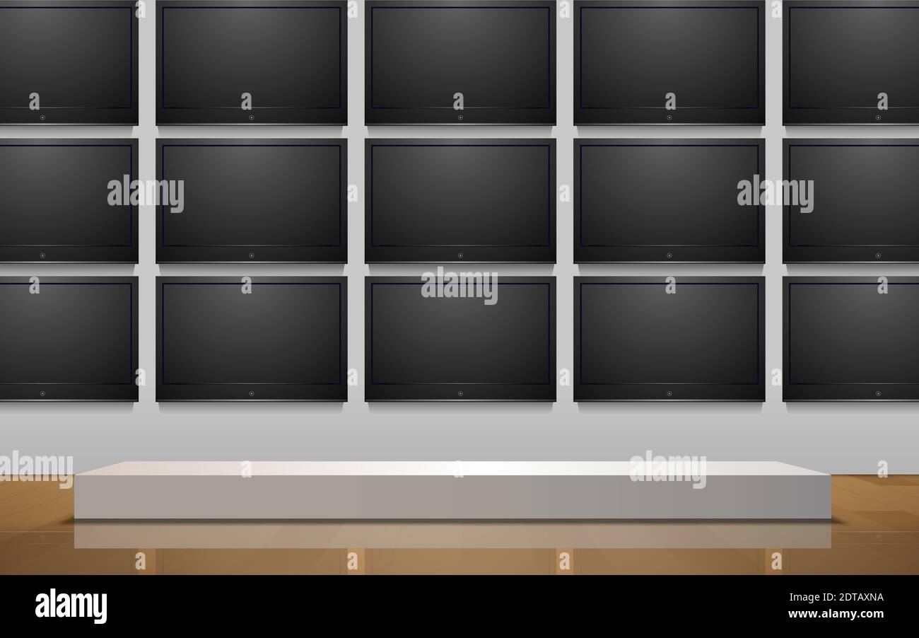 Live screen panel decoration Stock Vector Images - Alamy