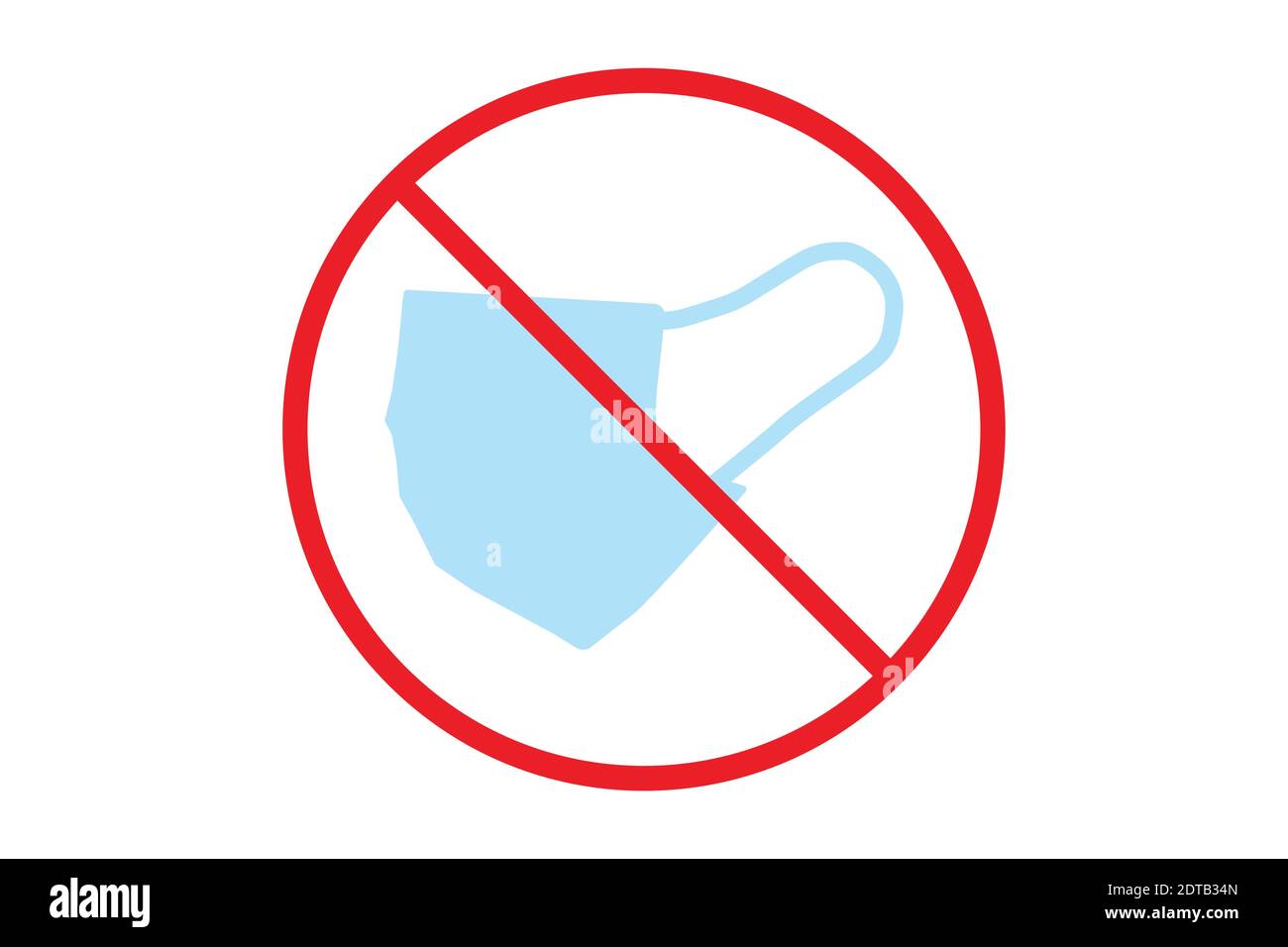 No mask anti mask vector Stock Vector Image & Art - Alamy