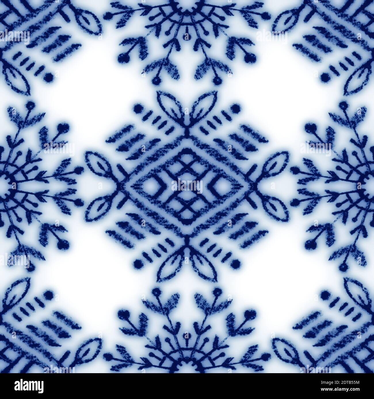Seamless classic blue and white ceramic design Stock Photo - Alamy
