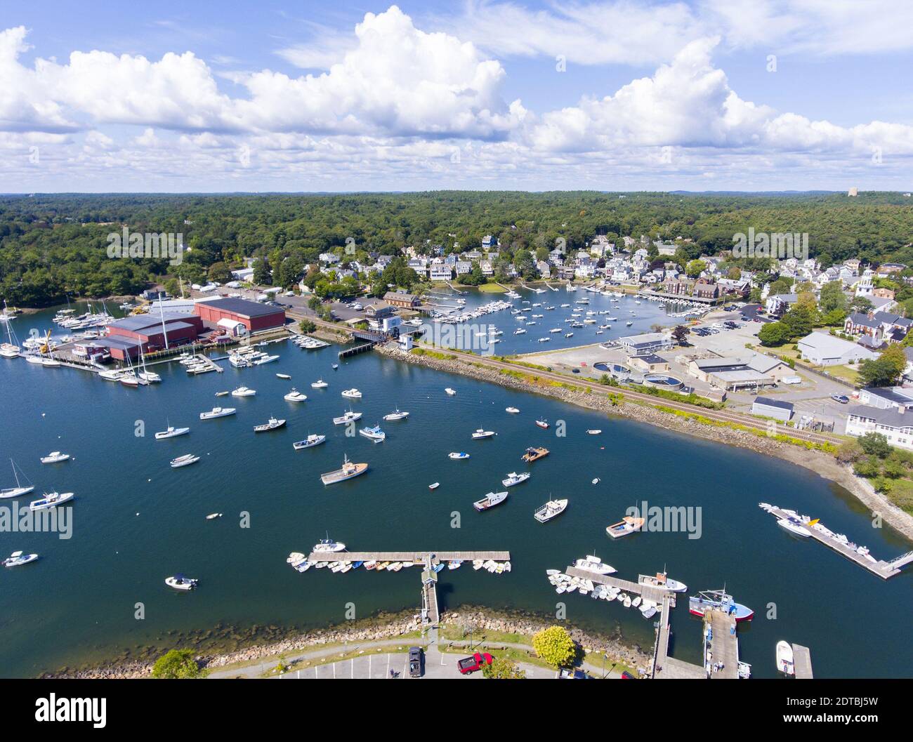Manchester Marine and harbor aerial view, Manchester by the sea, Cape ...