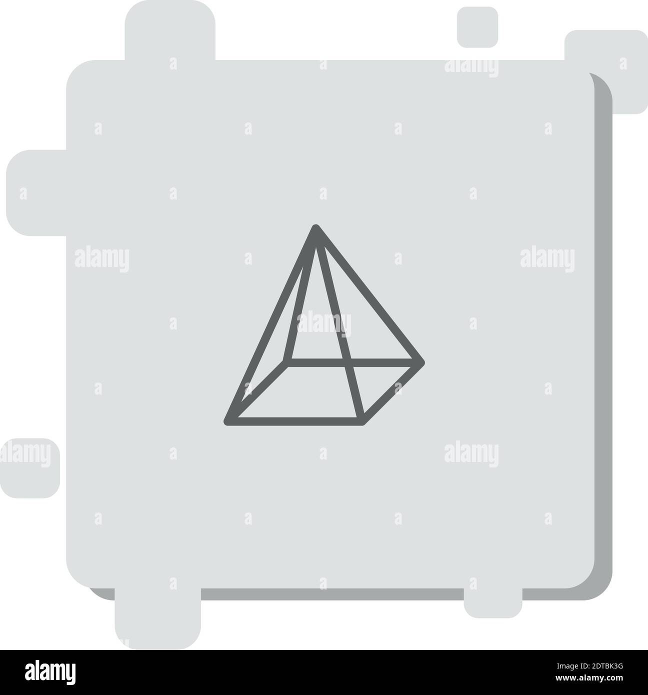 pyramid vector icon modern simple vector illustration Stock Vector ...