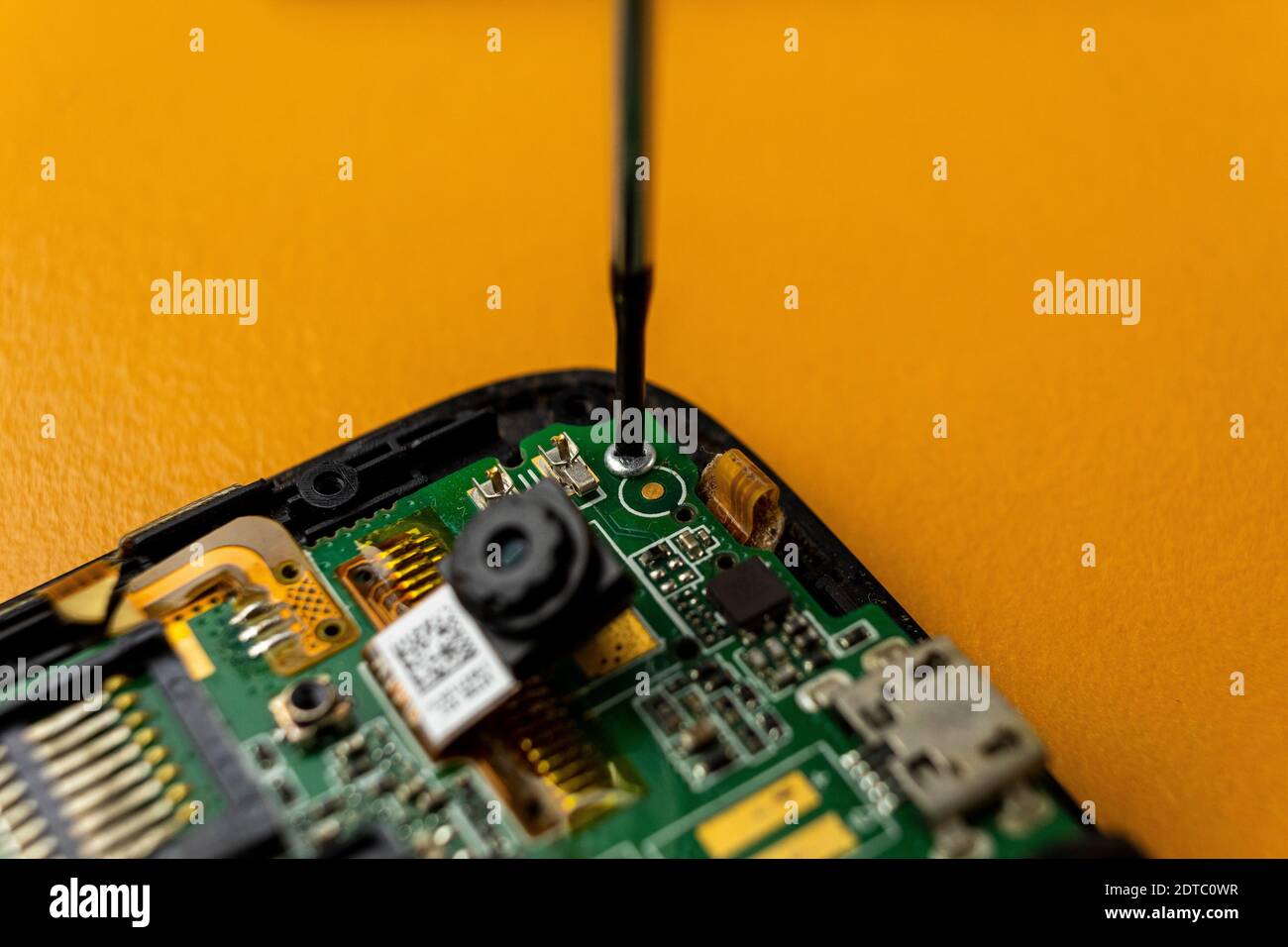 Mobile phone repair. Background and copy space Stock Photo - Alamy