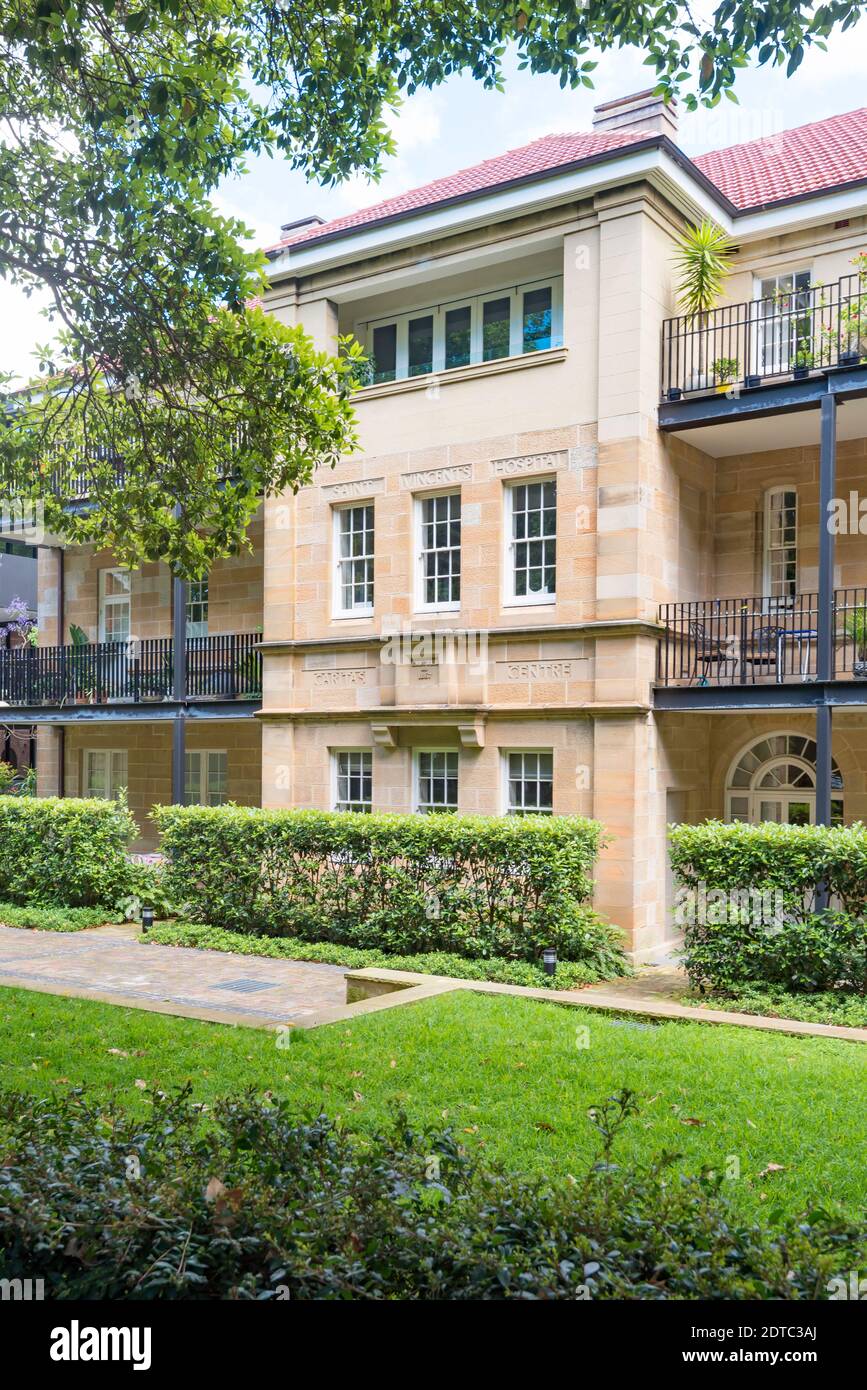 Caritas House in Darlinghurst, Sydney, built as a two level sandstone ...
