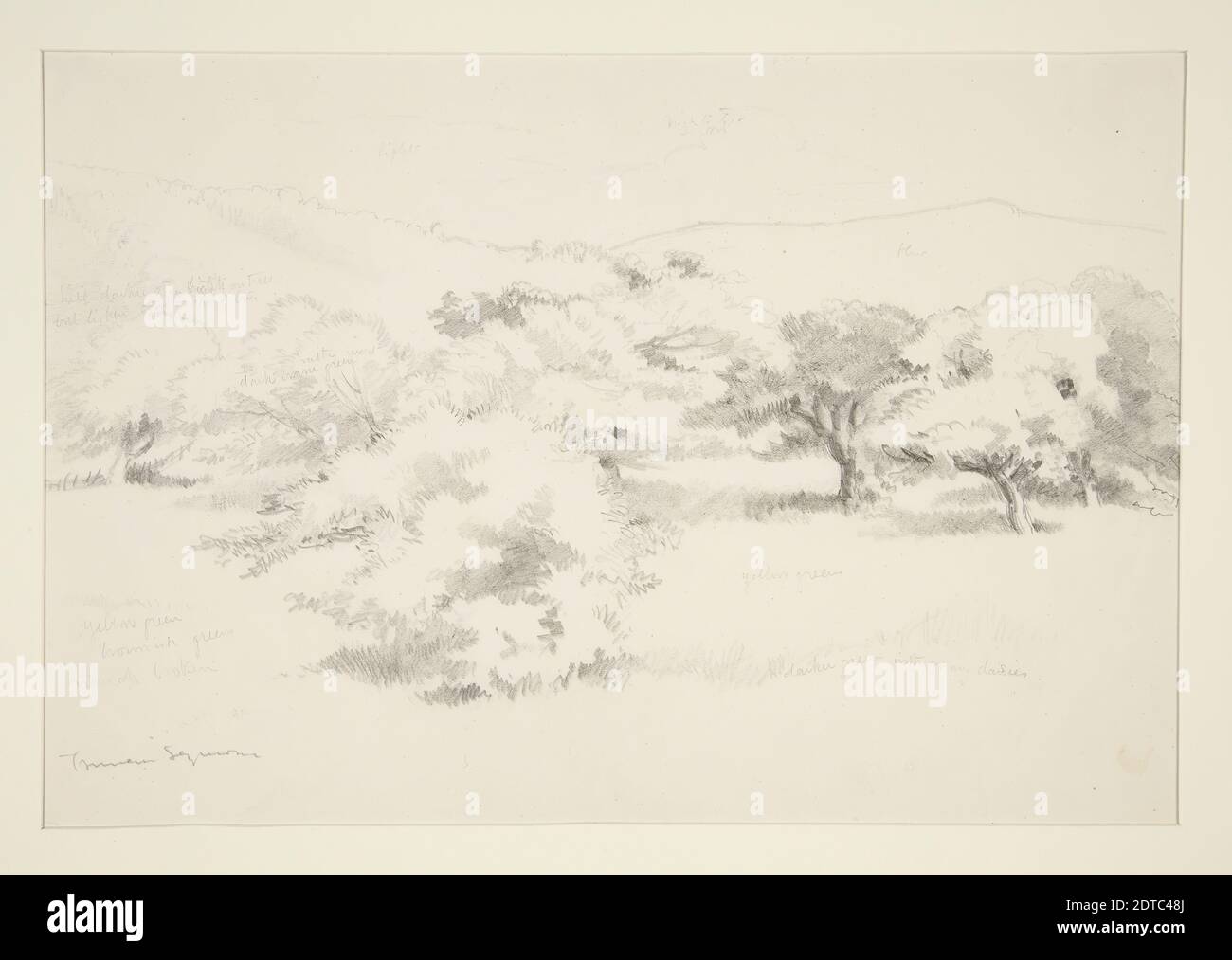 Artist: Truman Seymour, American, 1824–1891, Landscape with Trees, 19th ...