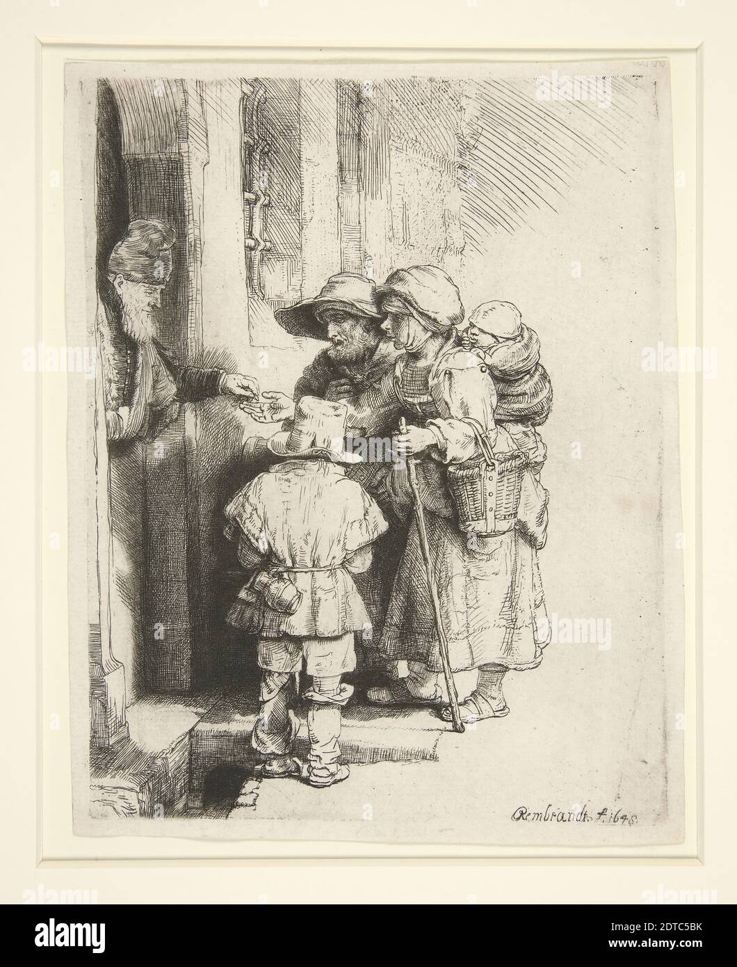 Family receiving alms hi-res stock photography and images - Alamy