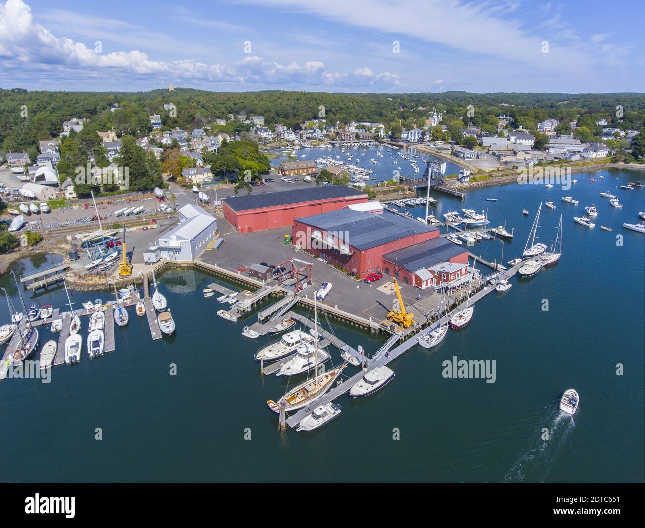 Manchester Marine and harbor aerial view, Manchester by the sea, Cape ...