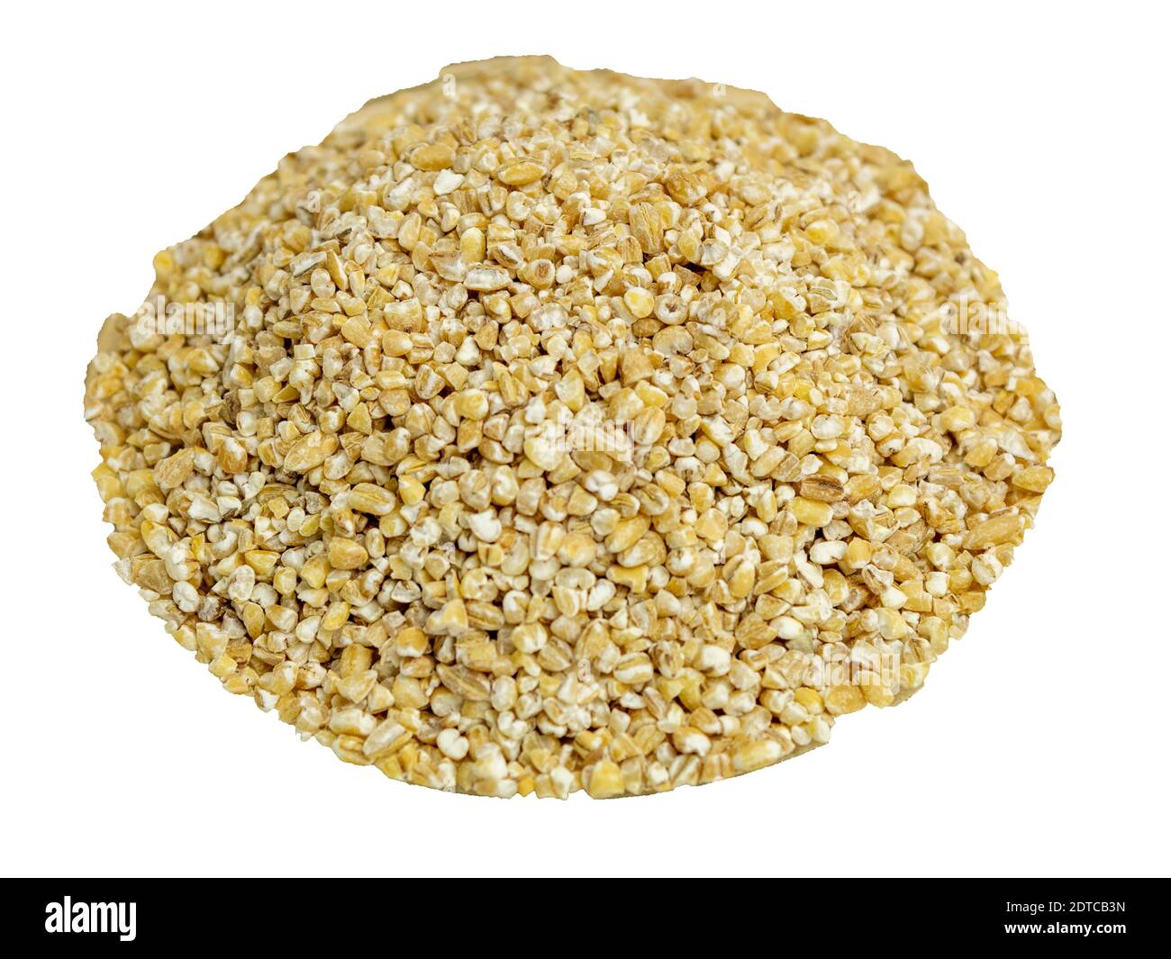 Wheat groats on a white background isolate Stock Photo - Alamy