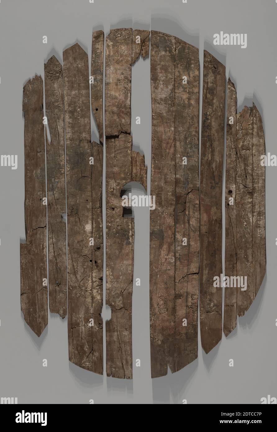 Shield with figure of Military God, mid-3rd century A.D., Wood and ...