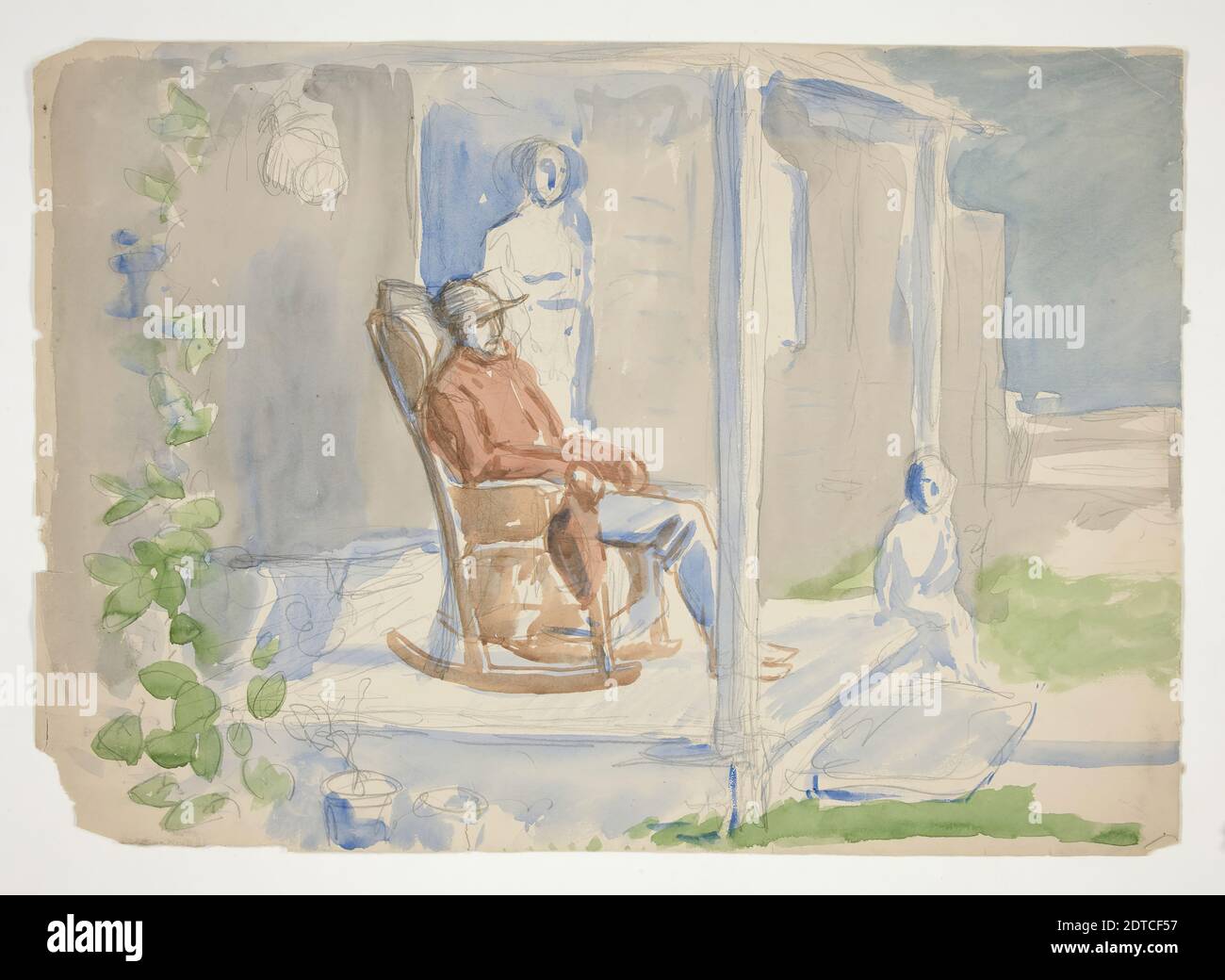 Man in a rocking chair hi-res stock photography and images - Alamy