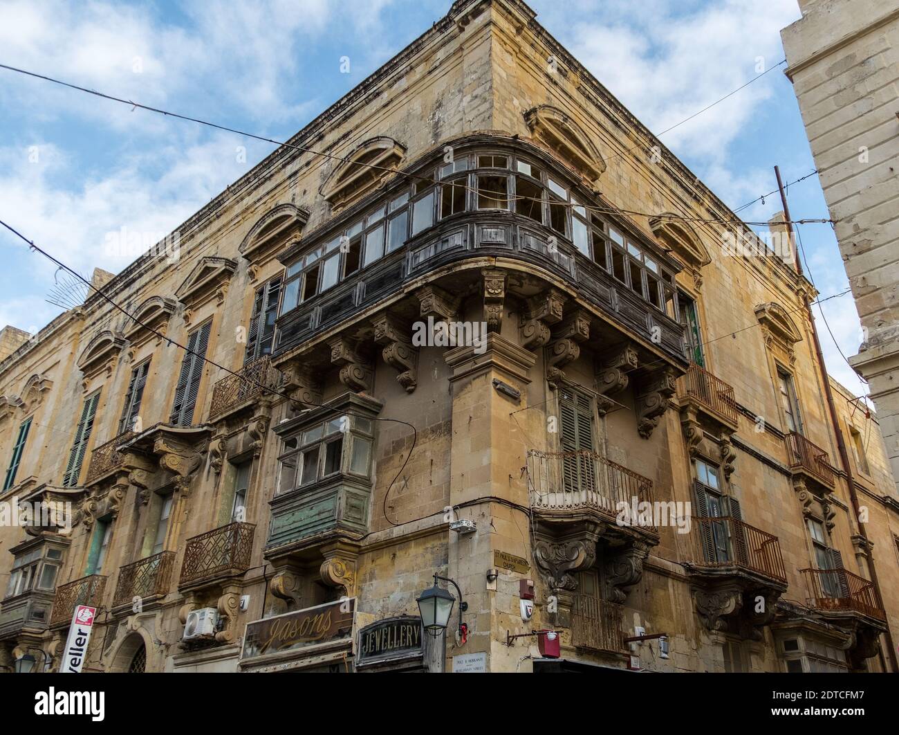 The streets and architecture of Valletta (or Il-Belt), the capital of ...