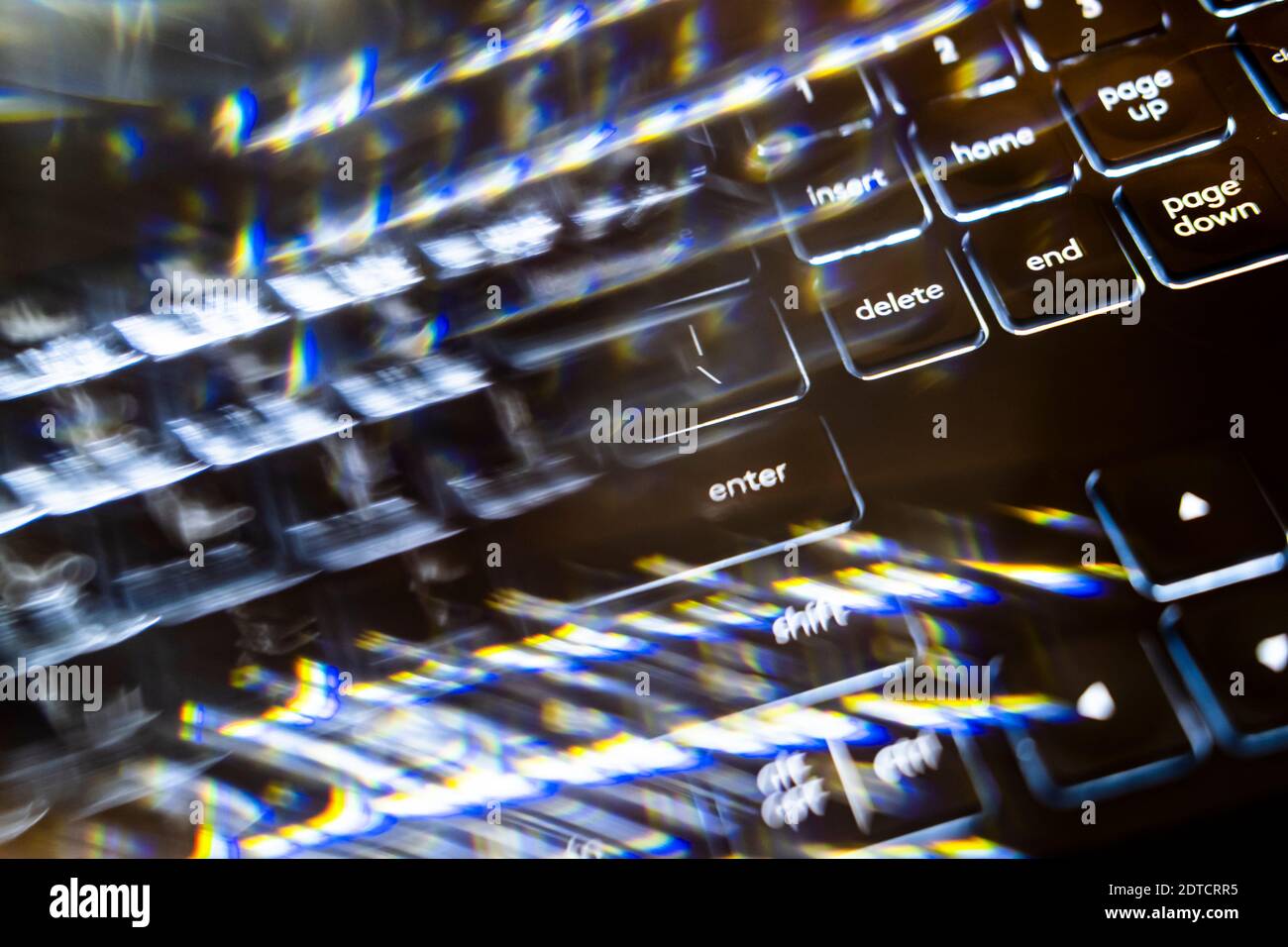 Close-up of blurred computer keyboard Stock Photo - Alamy