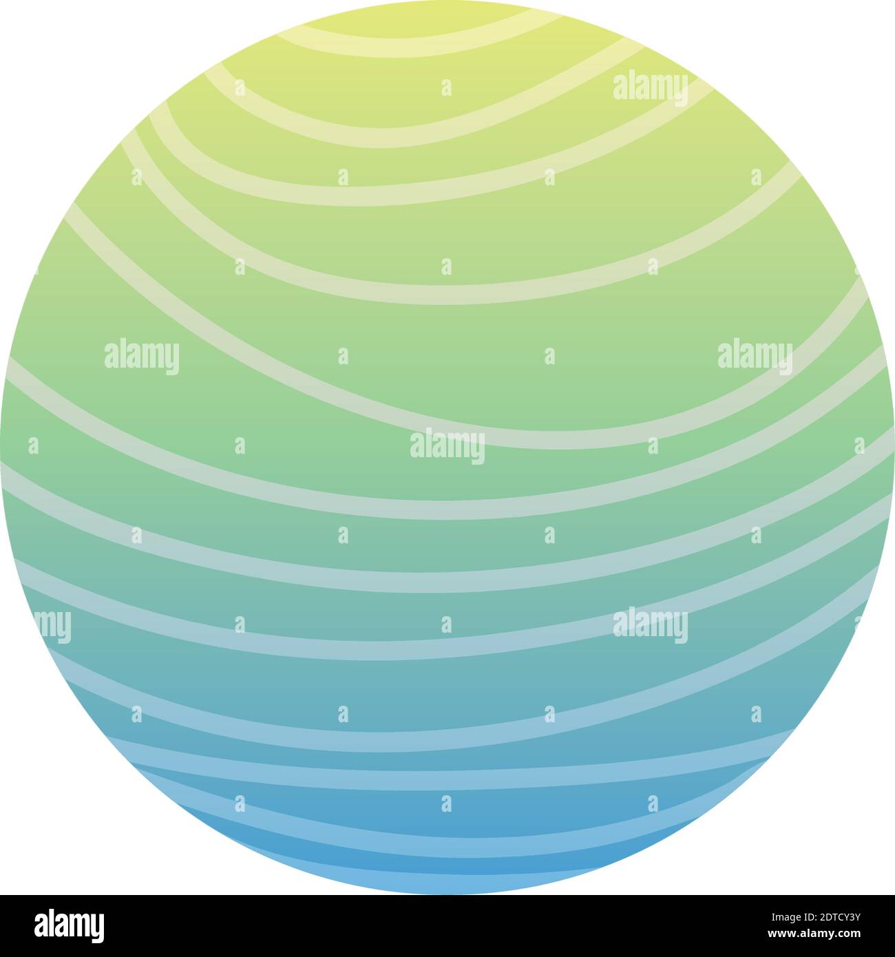 cute planet with a green and blue lines Stock Vector Image & Art - Alamy