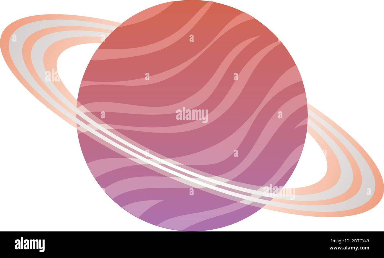 saturn with a pink color Stock Vector Image & Art - Alamy
