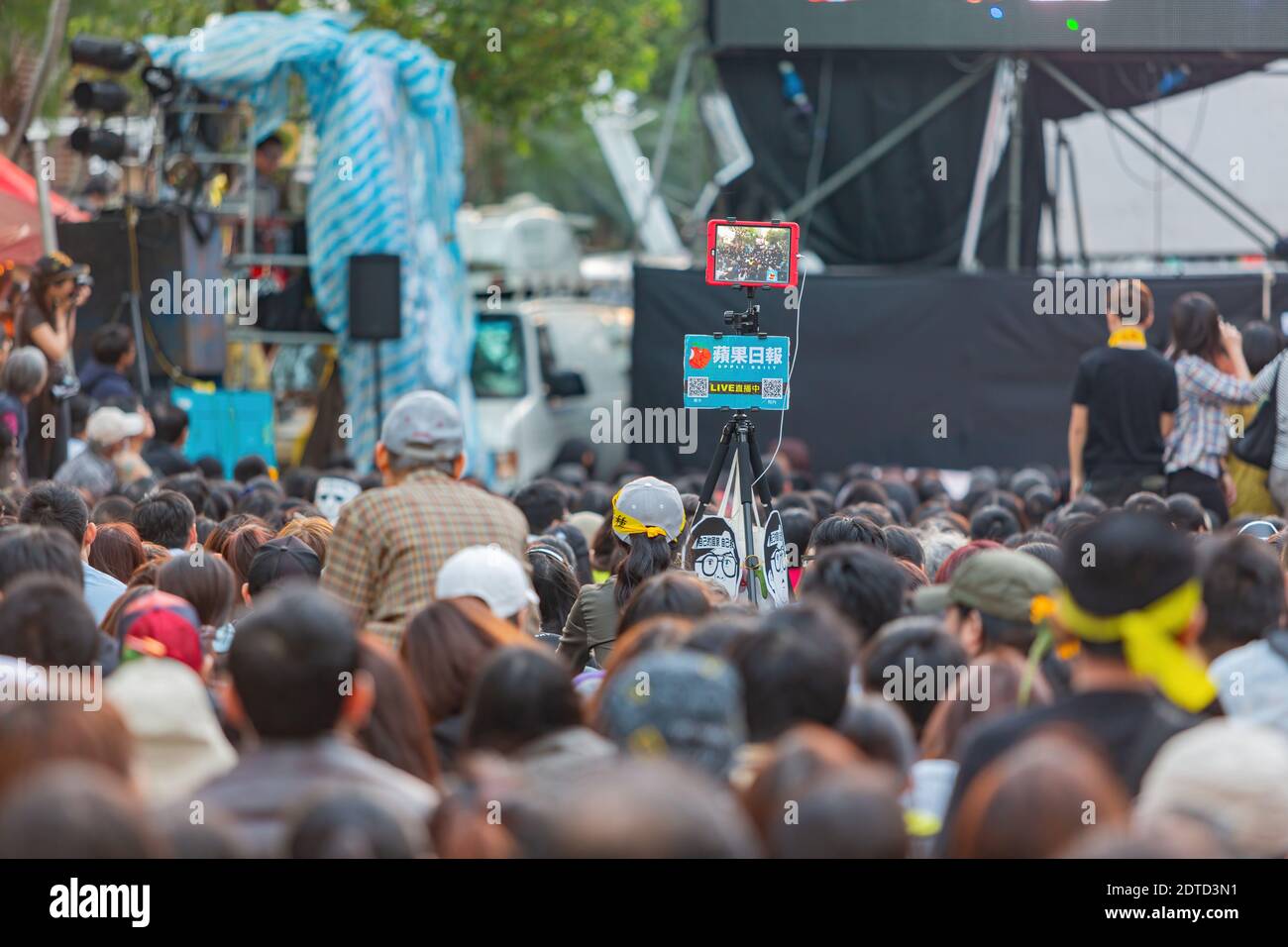 Taipei, MAR 20, 2014 - Event of the speical Sunflower Student Movement ...