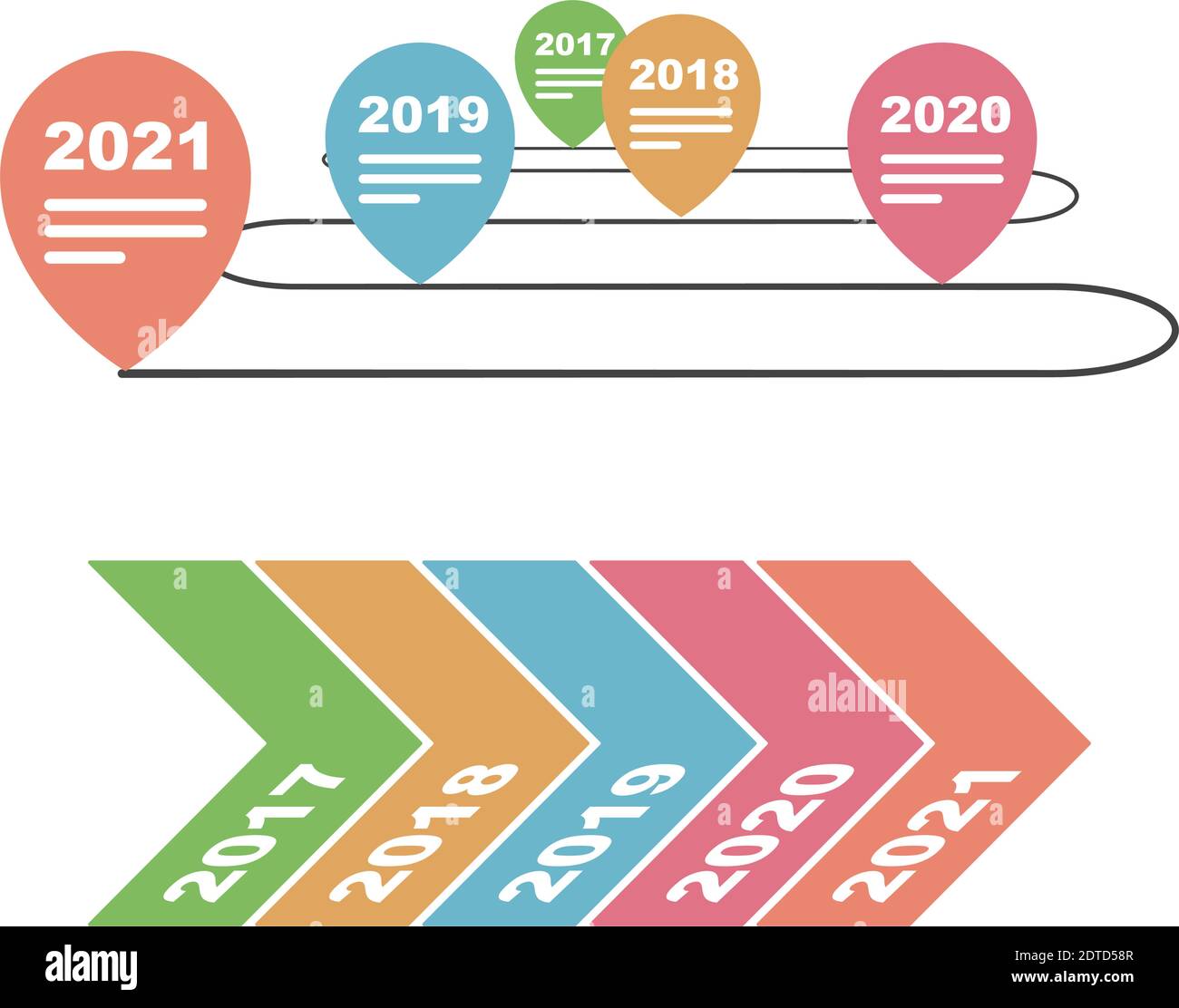 Time line infographic Cut Out Stock Images & Pictures - Alamy