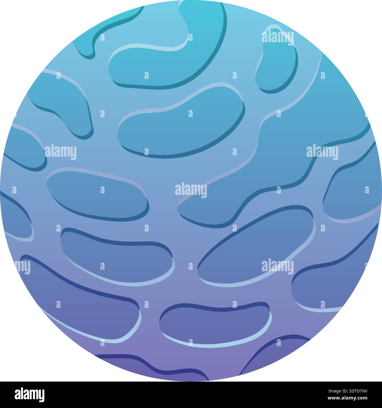 cute planet with blue spots Stock Vector Image & Art - Alamy