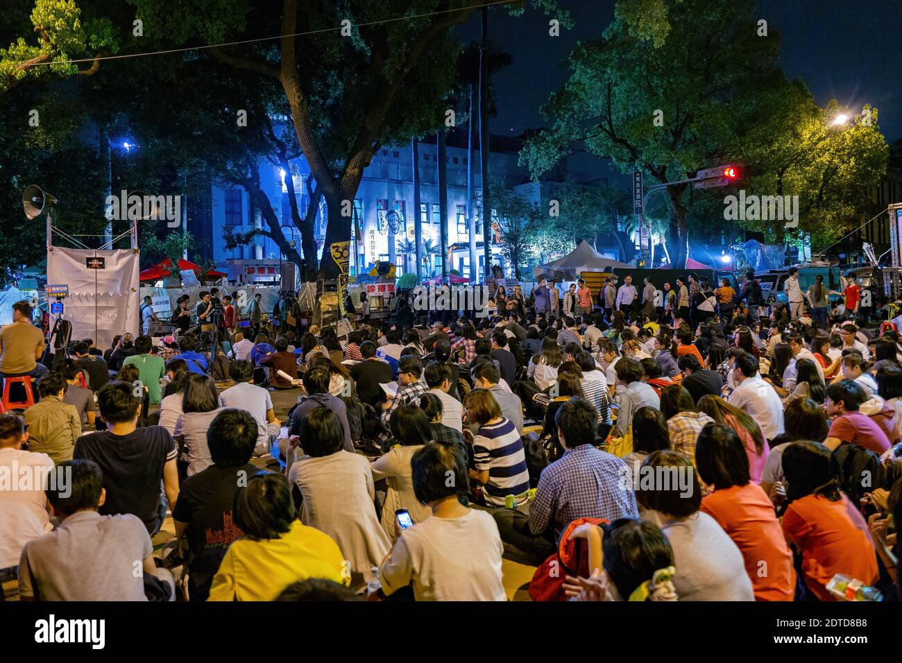 Taipei, MAR 20, 2014 - Event of the speical Sunflower Student Movement ...