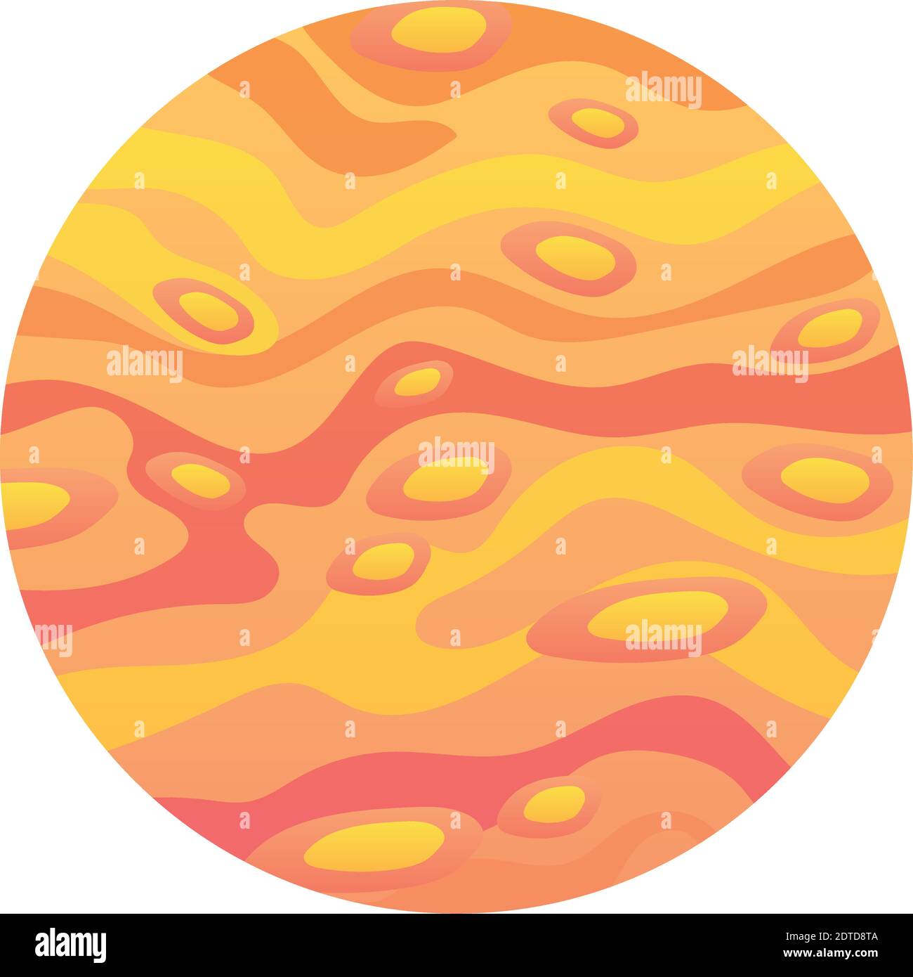 cute planet with red spots Stock Vector Image & Art - Alamy
