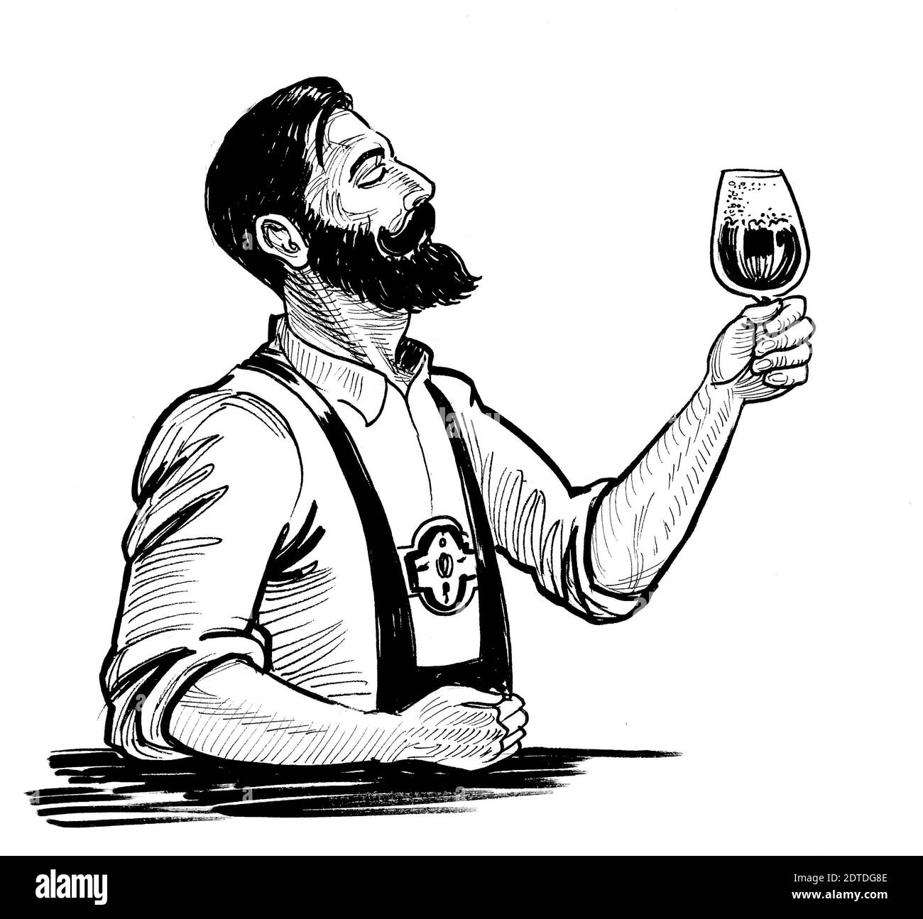 Cartoon illustration german man in hi-res stock photography and images ...