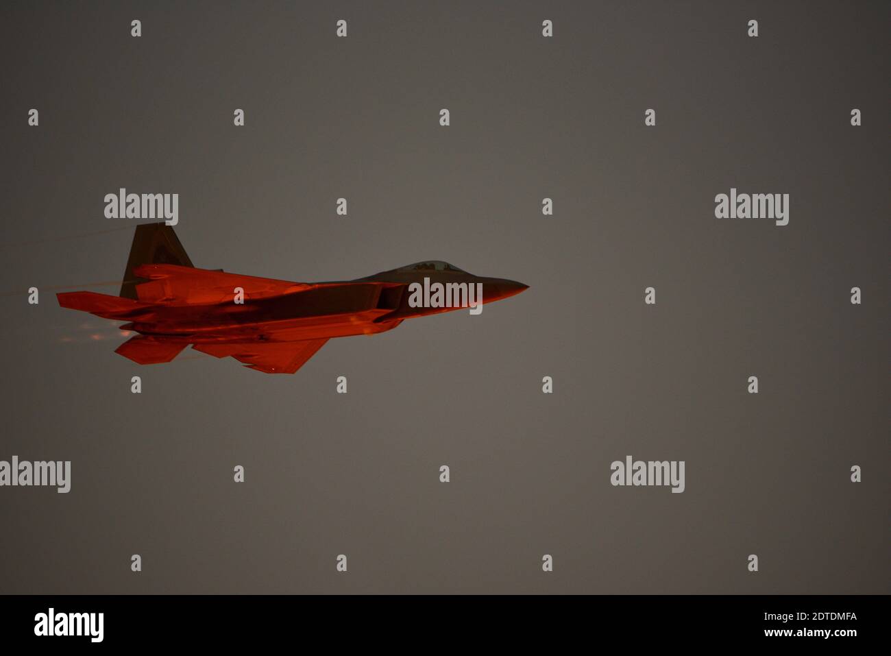 F-22 Raptor in flight demonstration featuring lethal capabilities of ...