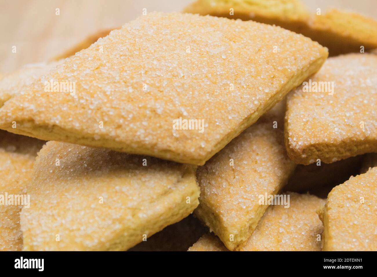 Crispy Shortbread Homemade Cookies Stock Photo - Alamy