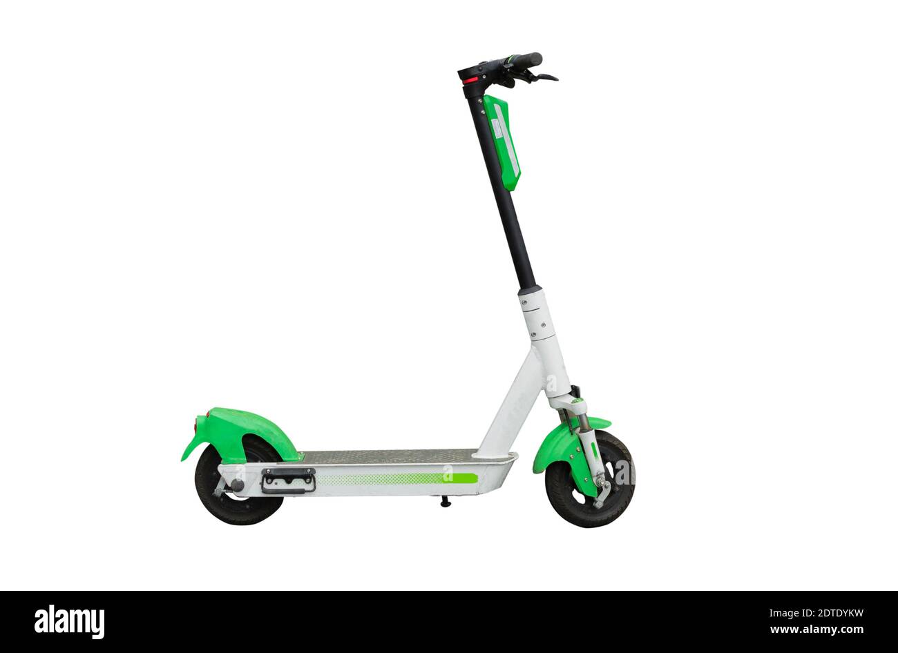 Electric scooter on an isolated white background Stock Photo - Alamy