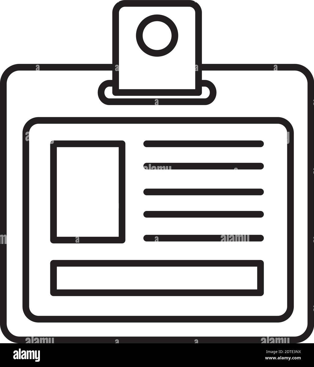 badge id document line style icon Stock Vector Image & Art - Alamy badge id document line style icon Stock Vector Image & Art - Alamy