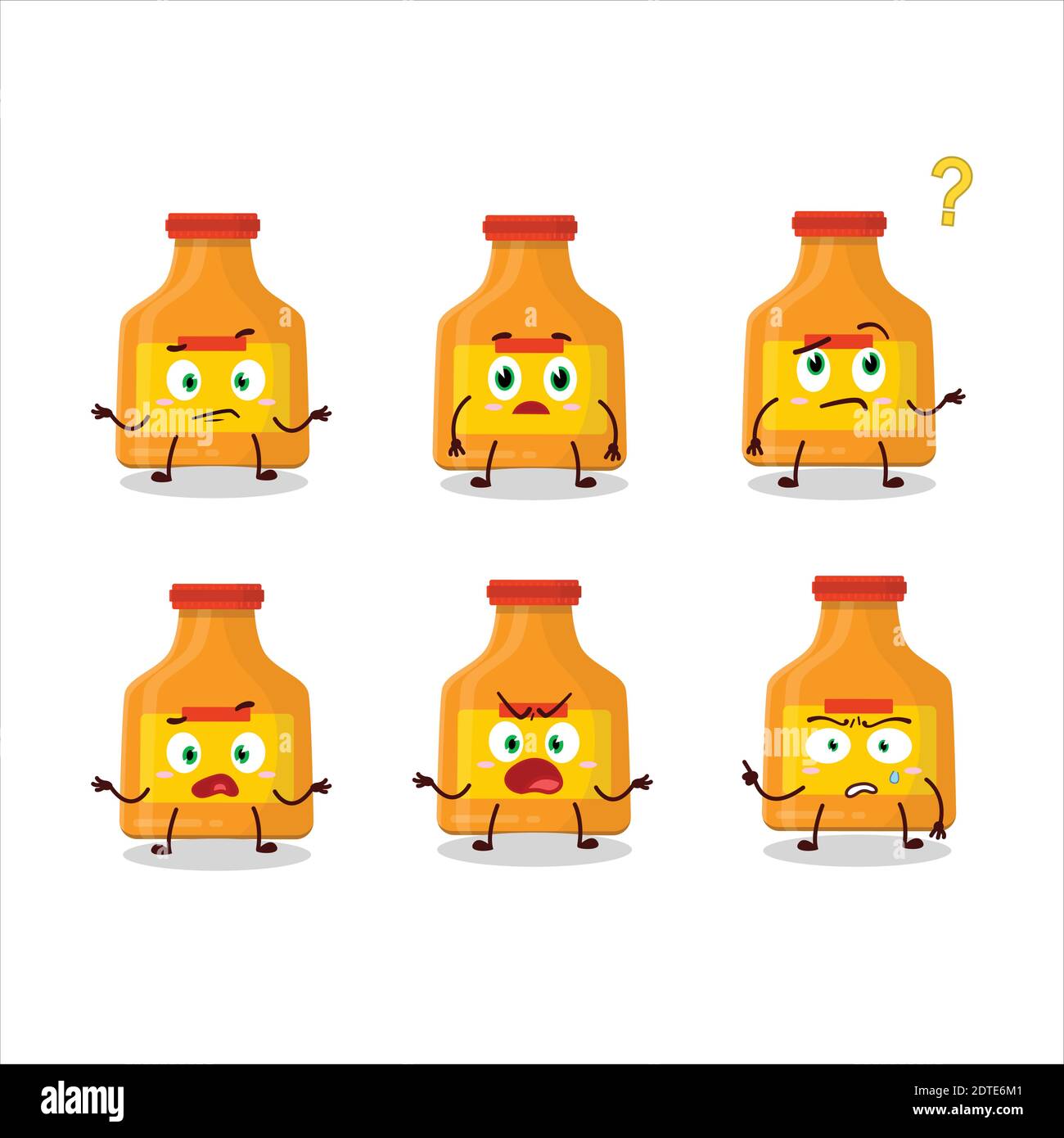 Cartoon character of curry with what expression. Vector illustration ...